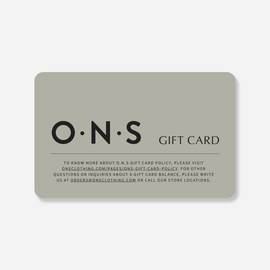 Gift Card – O.N.S